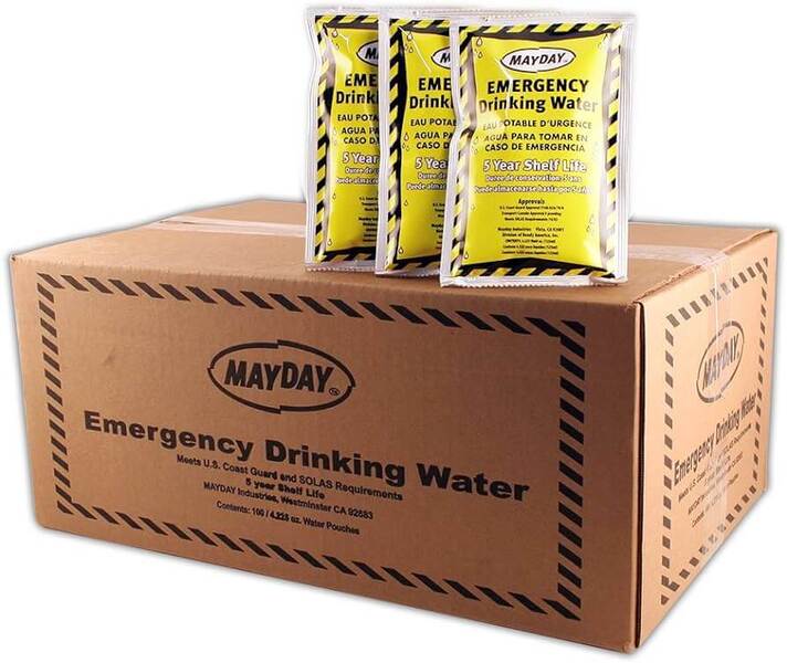 Mayday Emergency Drinking Water Pouch - 125ml • Medix BC • First Aid ...