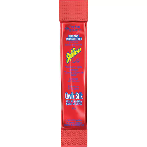 Sqwincher ZERO Qwik Stik Rehydration Drink Powder - Fruit Punch 50-pack ...